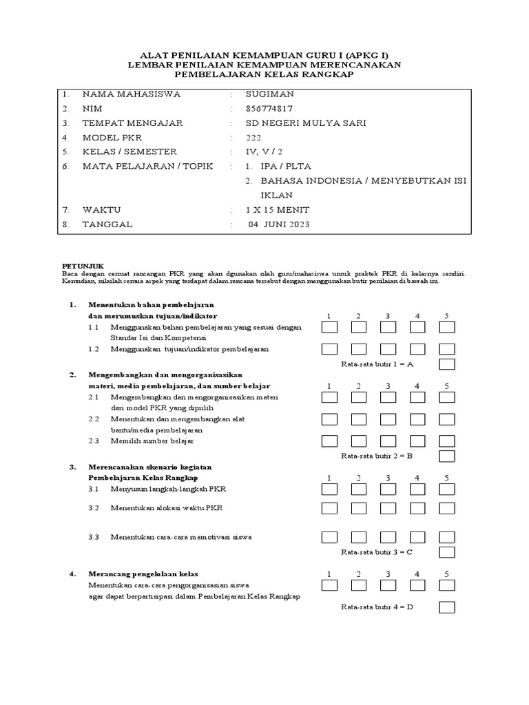 APKG 1 Dan 2 PKR | PDF