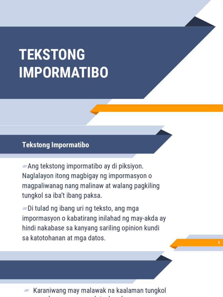 Tekstong-Impormatibo 2 | PDF