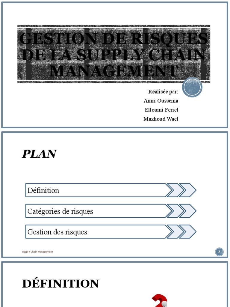 Supply Chain Management | PDF | Gestion des risques | Risque