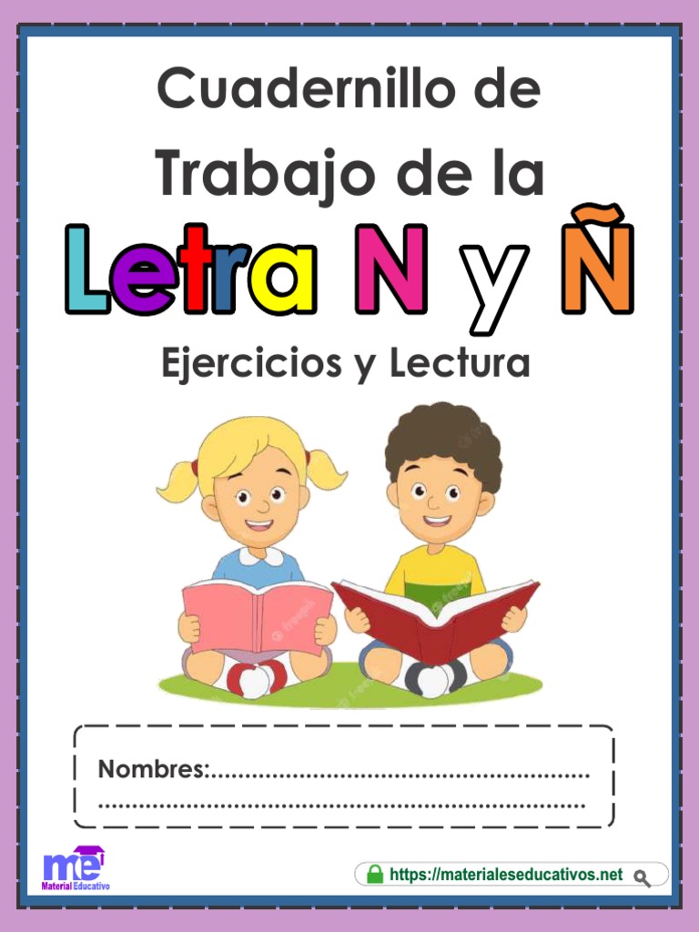 Cuadernillo de Trabajo de La Letra N y N | PDF