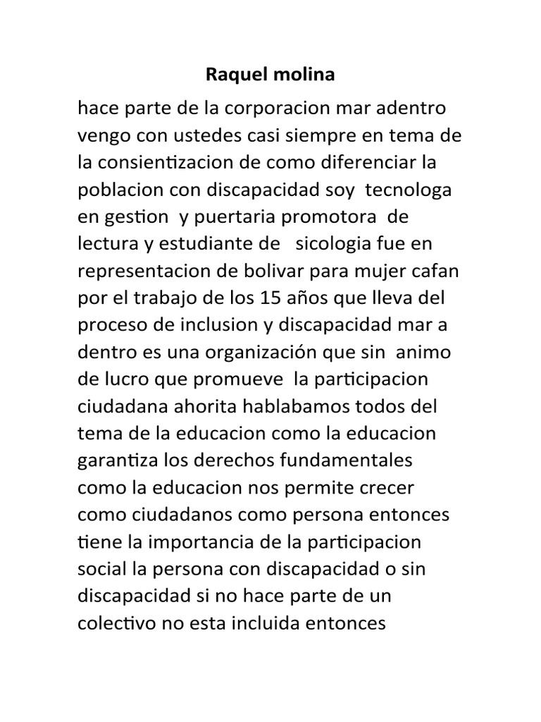 Raquel Molina | PDF | Salud y bienestar | Estilo de vida