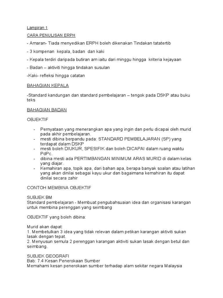 Cara Penulisan Erph | PDF