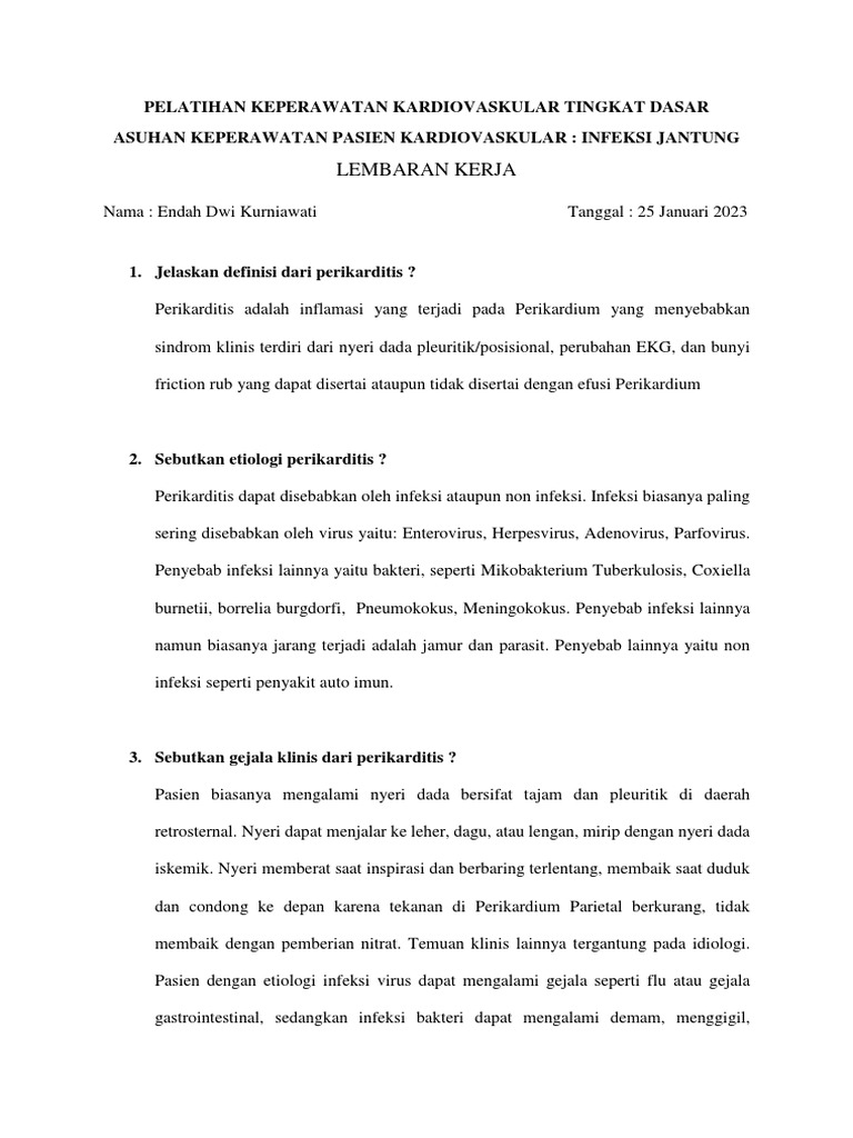 Endah - Lembaran Kerja Asuhan Keperawatan Pasien Kardiovaskular ... Endah - Lembaran Kerja Asuhan Keperawatan Pasien Kardiovaskular ...