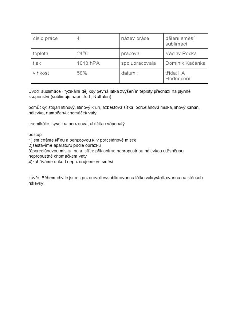 Chemie Praxe 4 | PDF