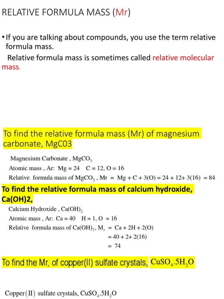 Unit 1 Part 5 Calculation | PDF | Mole (Unit) | Molecules