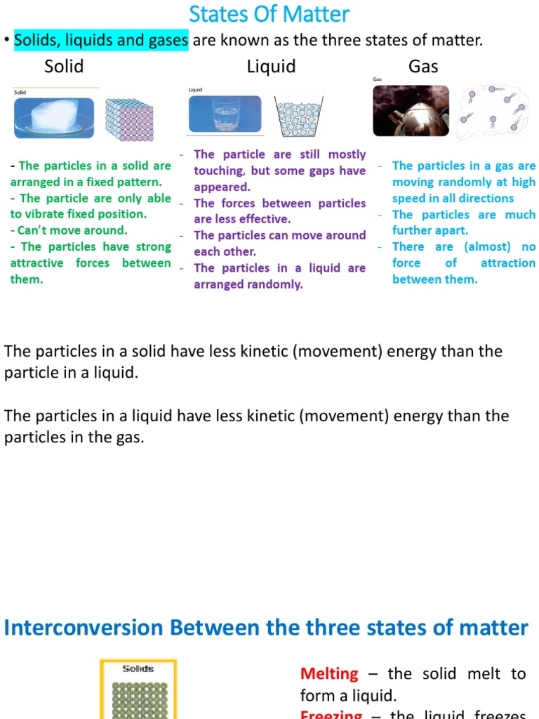 Unit 1 Part 1 State of Matter | PDF