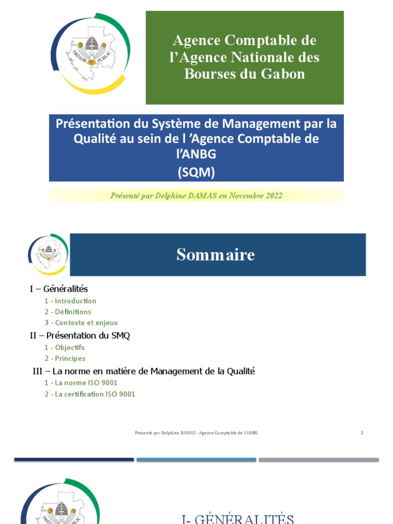 1-Présention Du Système de Management Par La Qualité SMQ | PDF