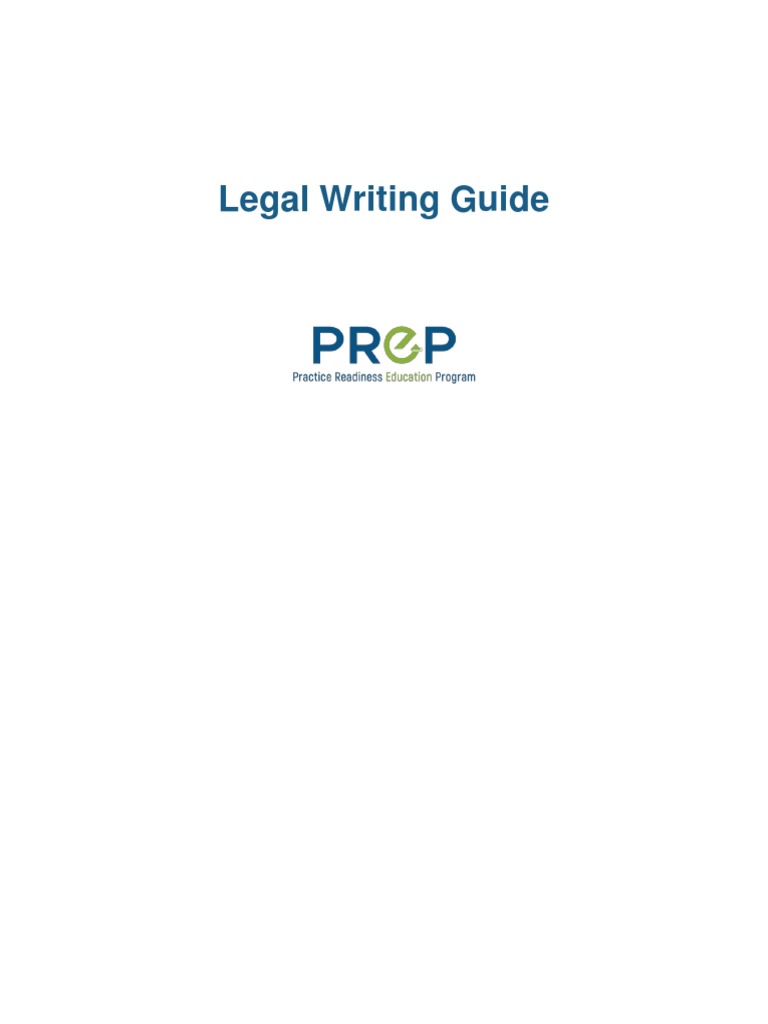 Legal Writing Guide | PDF