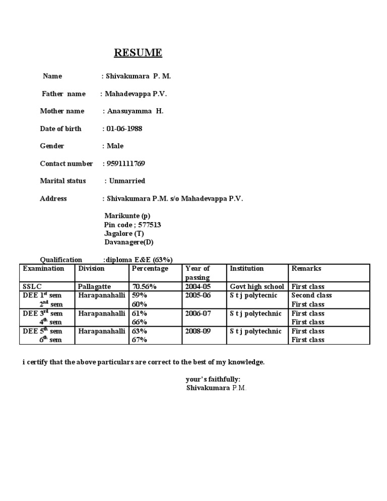 Resume: ST ND RD TH TH TH | PDF