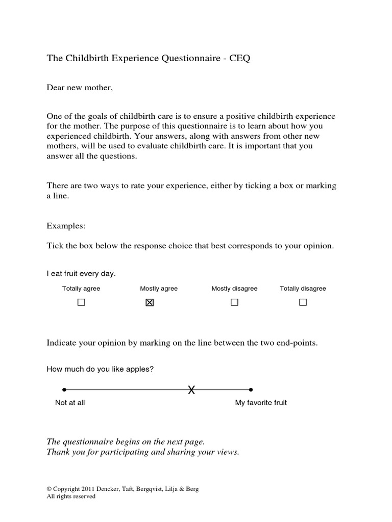 Childbirth_Experience_Questionnaire_CEQ | PDF