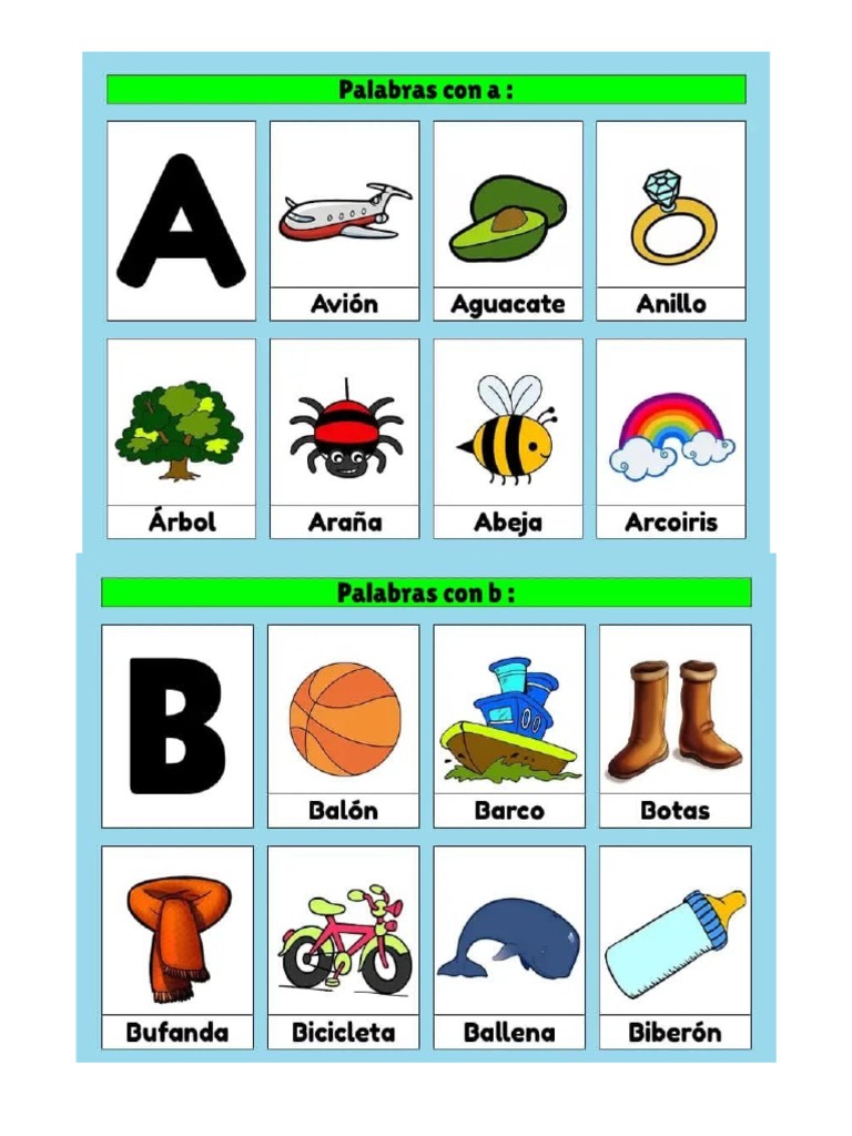 Abecedario Con Imagenes | PDF