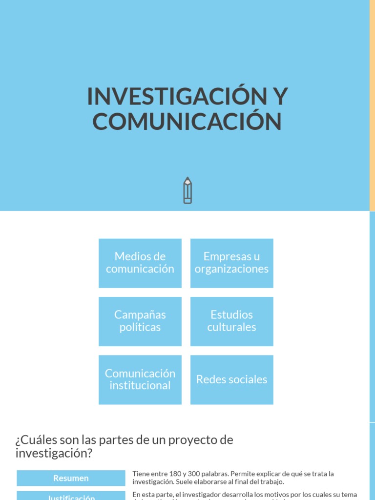 Partes de Un Proyecto de Investigación | PDF