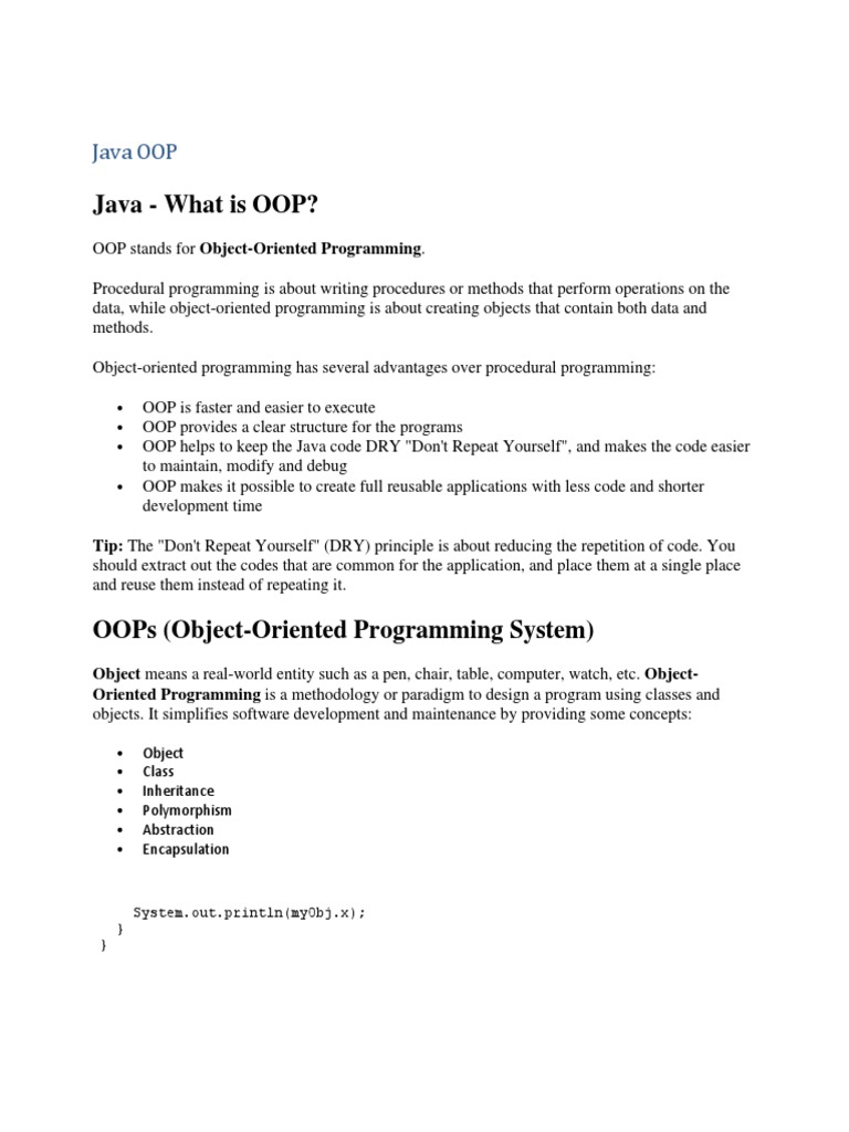 Oop PDF File (Class 10 To 15) | PDF | Class (Computer Programming ...