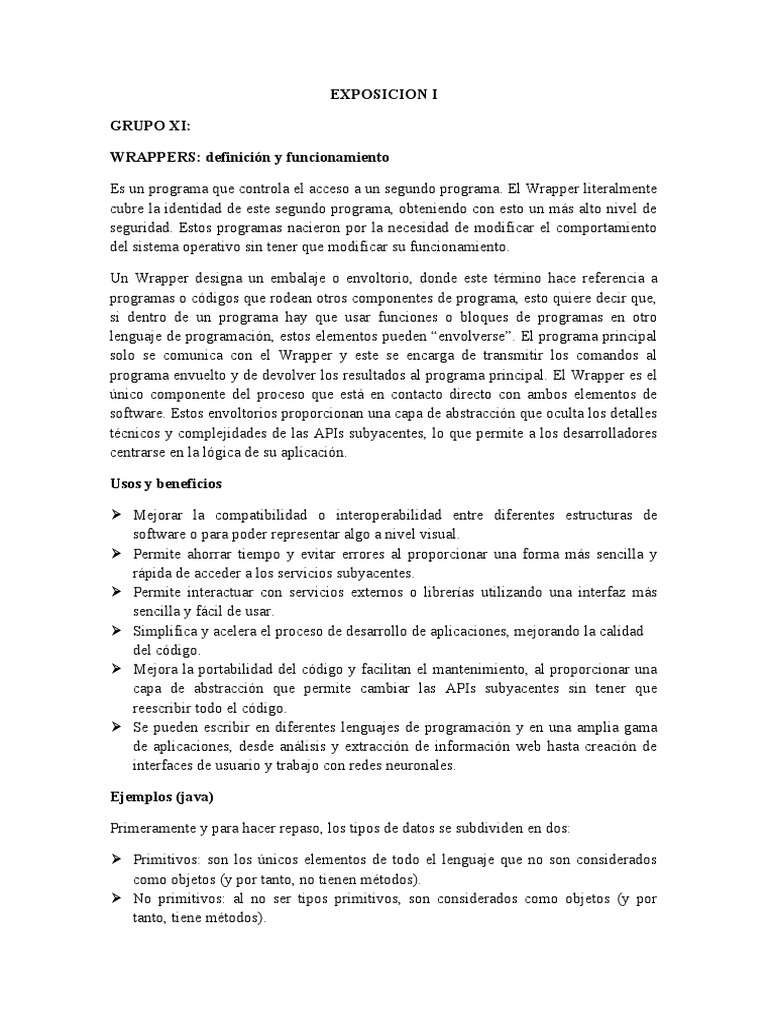 Wrappers y Framework Vs Libreria | PDF