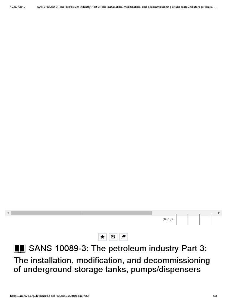 SANS 10089-3: The Petroleum Industry Part 3: The Installation ...