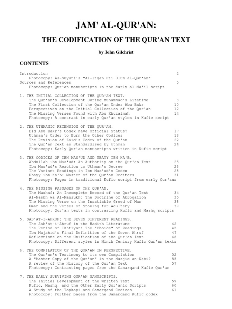 Jam Al Quran | PDF | Quran | Islam