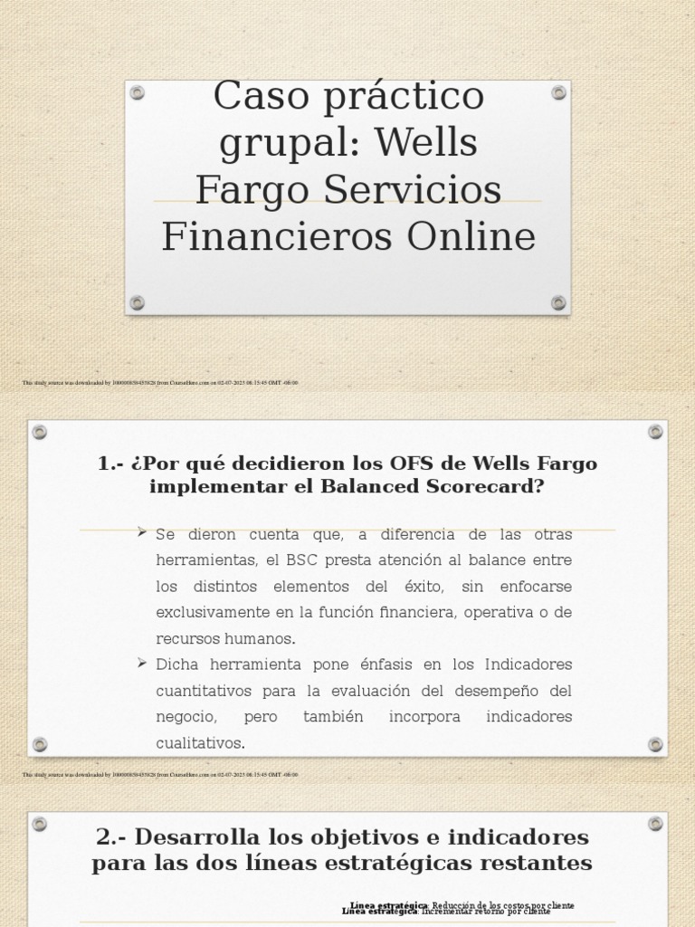 Caso 3 Wells Fargo g2.Pptx | PDF