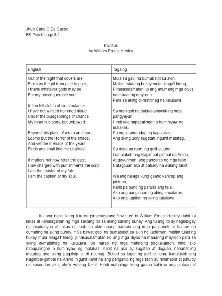 Invictus | PDF