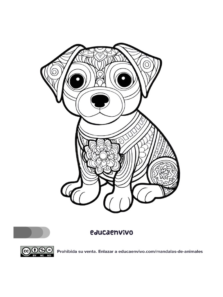 Mandala de Perro Adorable - Educaenvivo | PDF