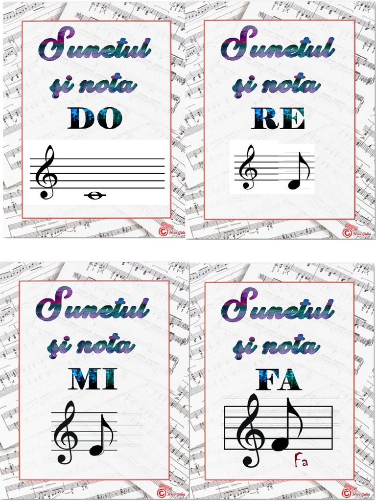 Note Muzicale 1 | PDF