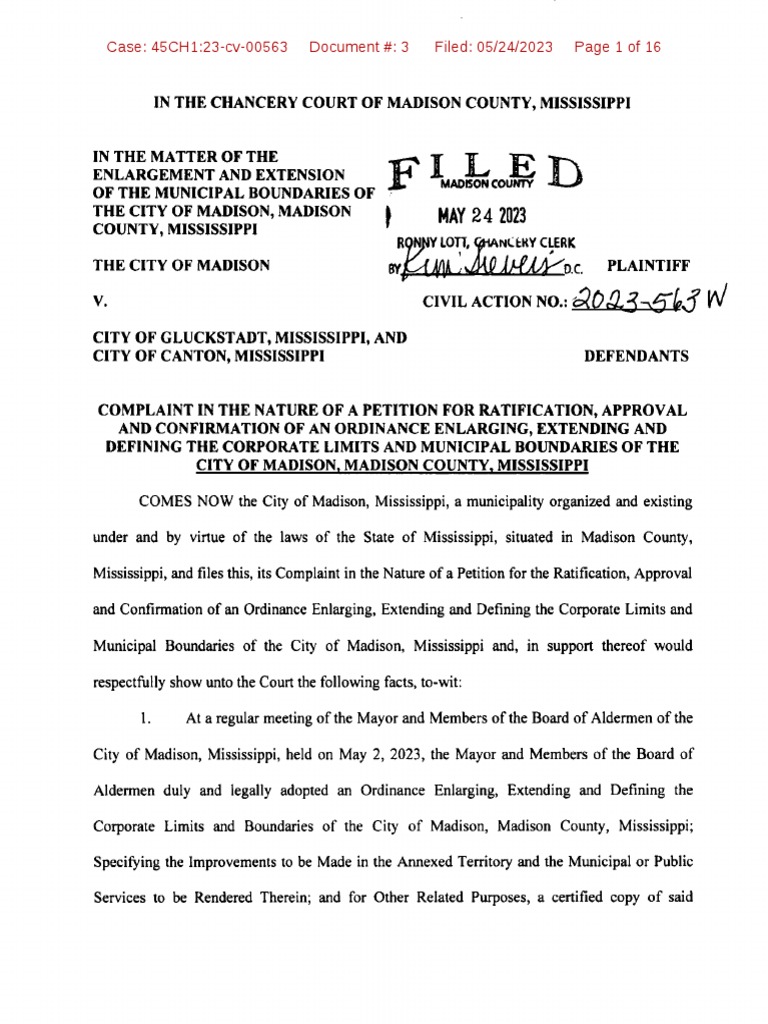 Madison Annexation Case Overview | PDF