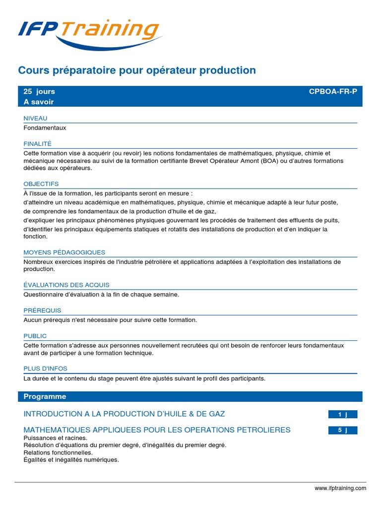 Programme C | PDF