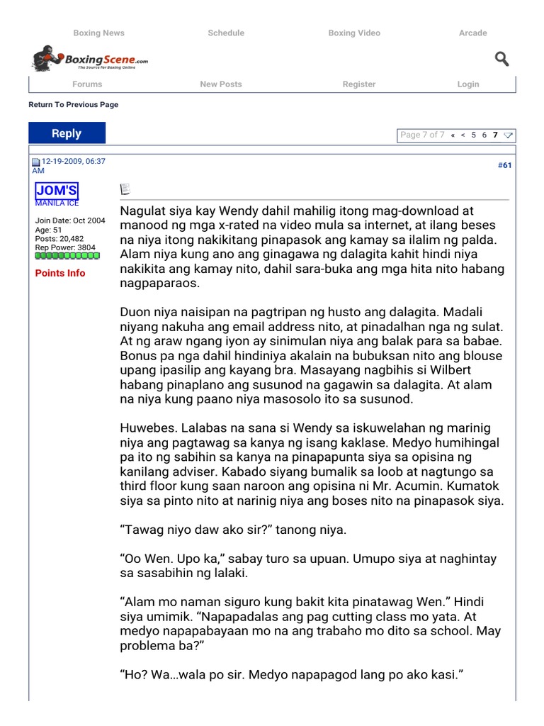 Sad Story Gapang - Page 7 - Boxing Forum | PDF