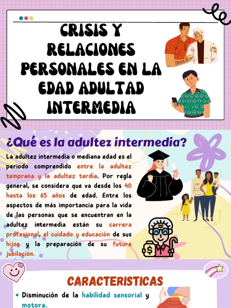Crisis y Relaciones Personales en La Edad Adultad Intermedia-1 | PDF | Adultos | Desarrollo humano