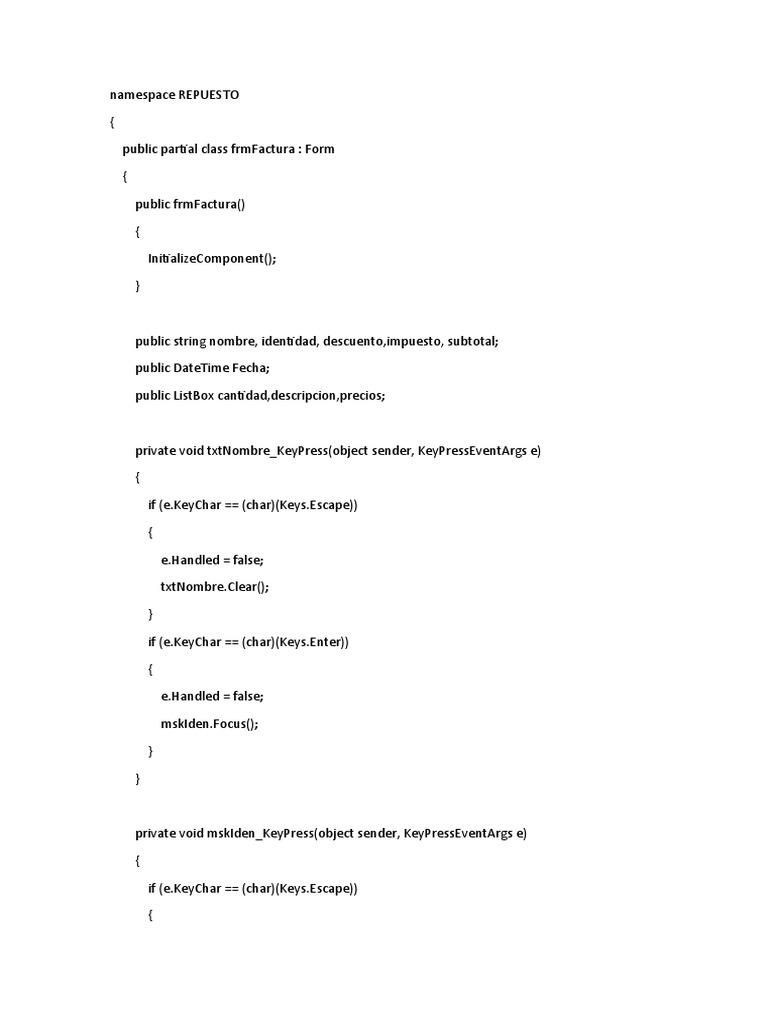 Namespace Namespace