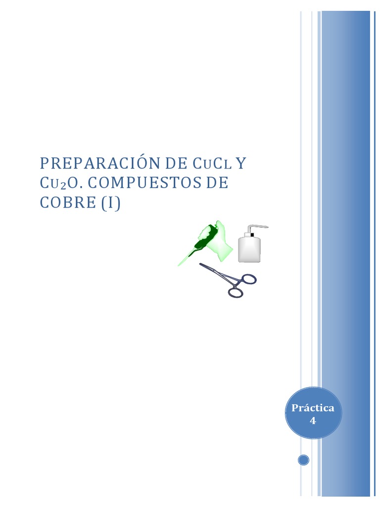 Guión_práctica_4_2022 | PDF | Cobre | Ácido clorhídrico