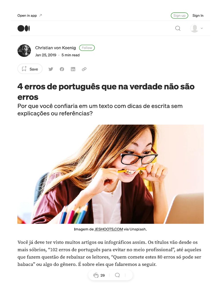 4 Erros de Português Que Na Verdade Não... Ros - by Christian Von ...