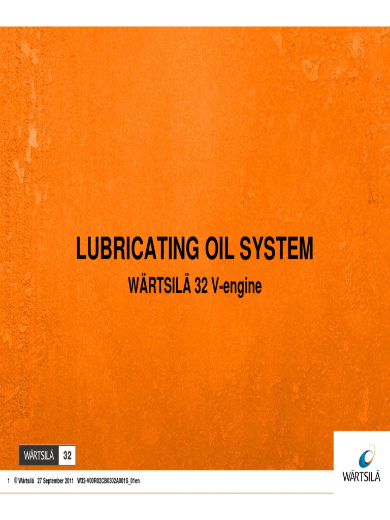 Lubrication Oil System W32 V00R02CB0302A001L - 01en | PDF | Pump | Valve