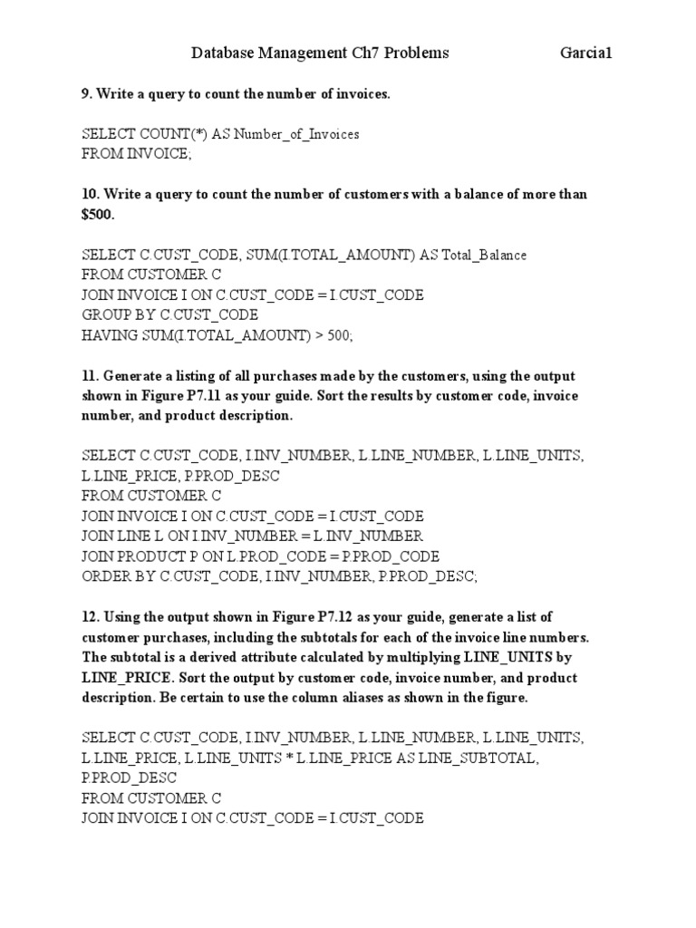 DB Managment Ch7 Problems | PDF | Databases | Applied Mathematics