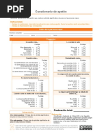 MNA Corto | PDF | Índice de masa corporal | Pérdida de peso