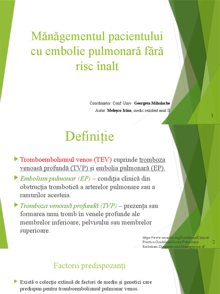 Embolia Pulmonara | PDF