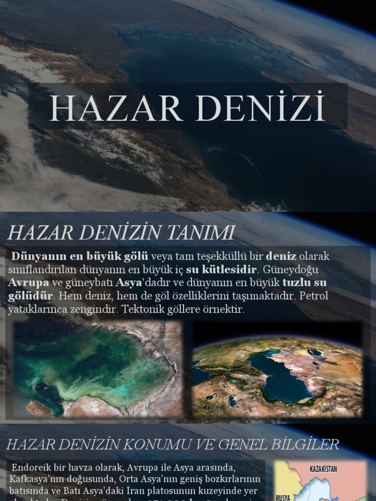 Hazar Deni̇zi̇ | PDF