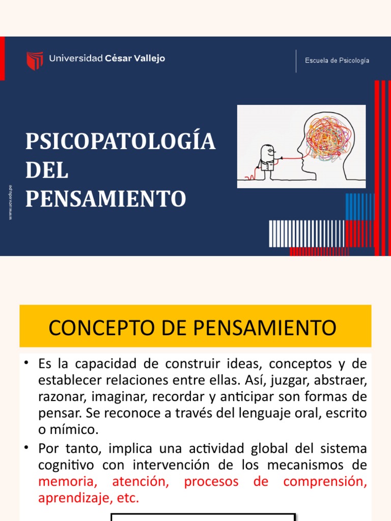 Trastornos Del Pensamiento | PDF | Pensamiento | Engaño