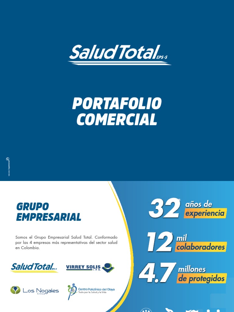 Portafolio de Servicios Salud Total EPS-S 2023 | PDF | Medicina | Medicina Familiar