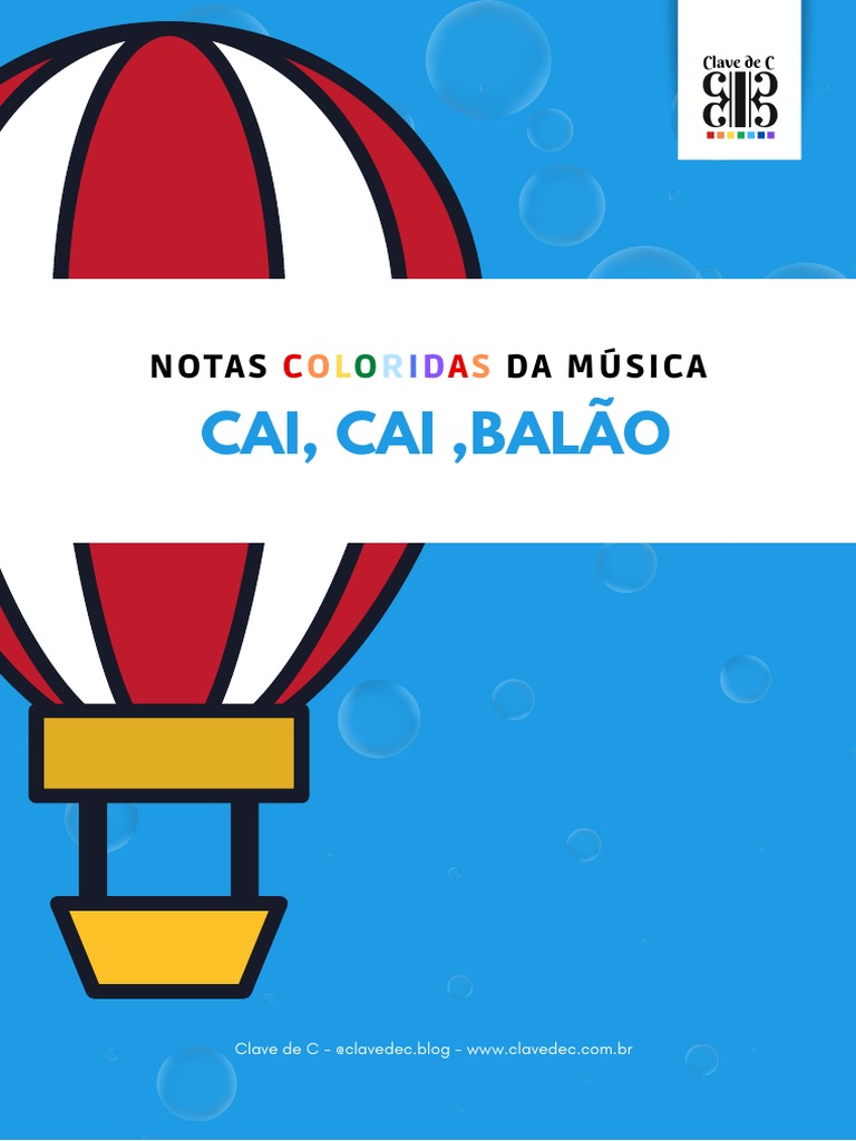 Partitura Colorida Cai Cai Balao | PDF
