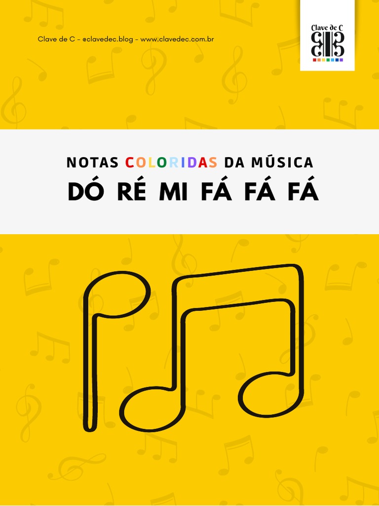 Partitura Colorida DO RE MI FA | PDF