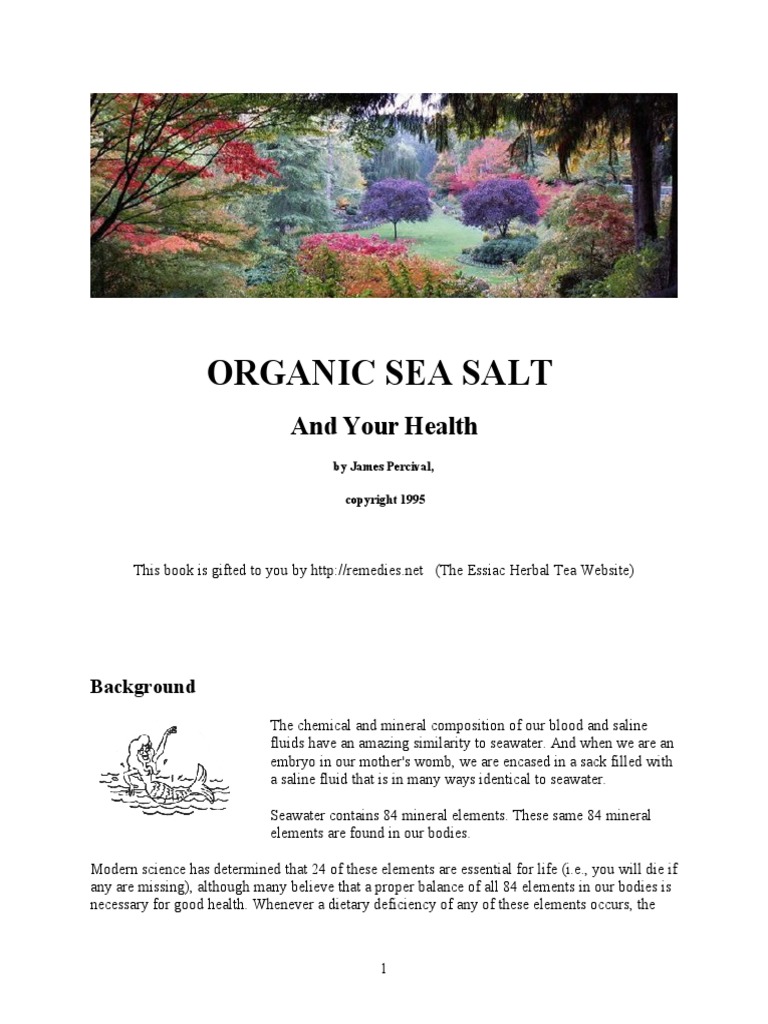 Organic Salt Book | PDF | Salt | Sodium Chloride