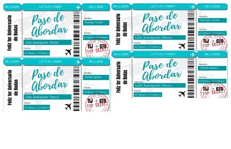 Pases de Abordar | PDF