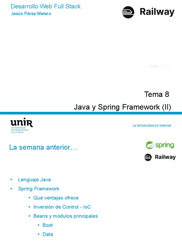 Tema 8 Sesion2 | PDF | Spring Framework | Servidor (Computación)
