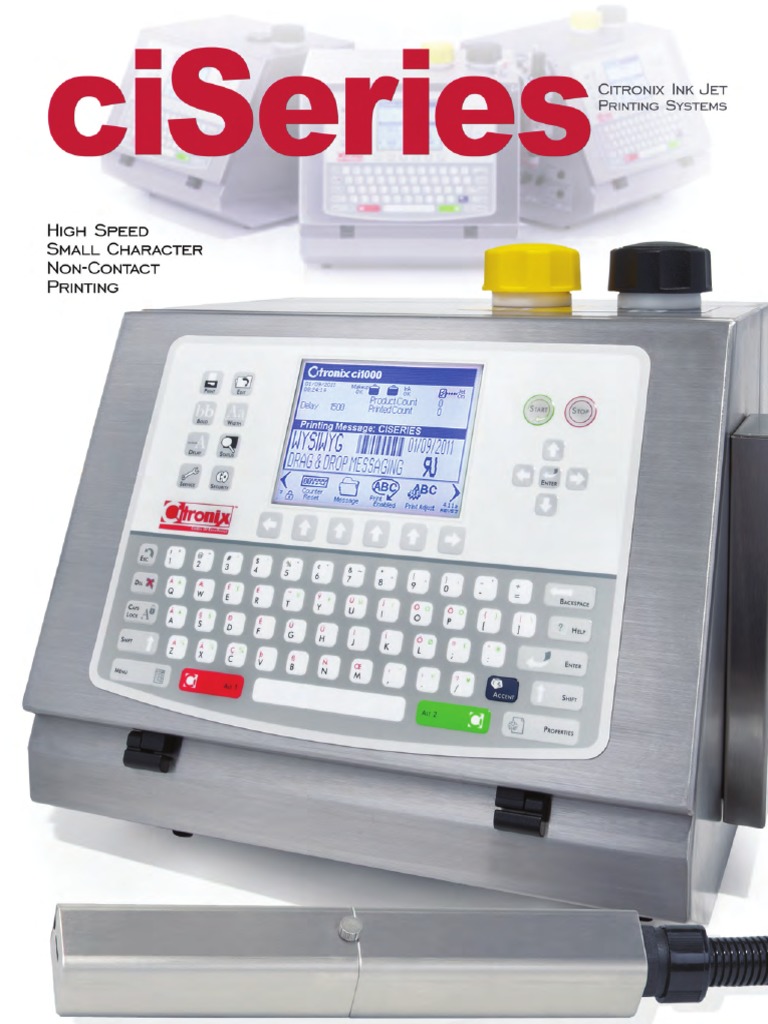 Citronix Brochure - English CI1000 | PDF | Computer Keyboard | Printer ...