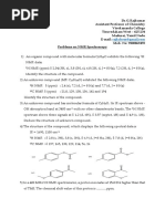 NMR Practice Problems and Solutions | PDF | Nuclear Magnetic Resonance ...