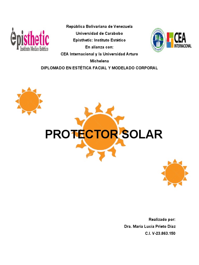Diplomado en Estética y Protector Solar | PDF | Protector solar ...