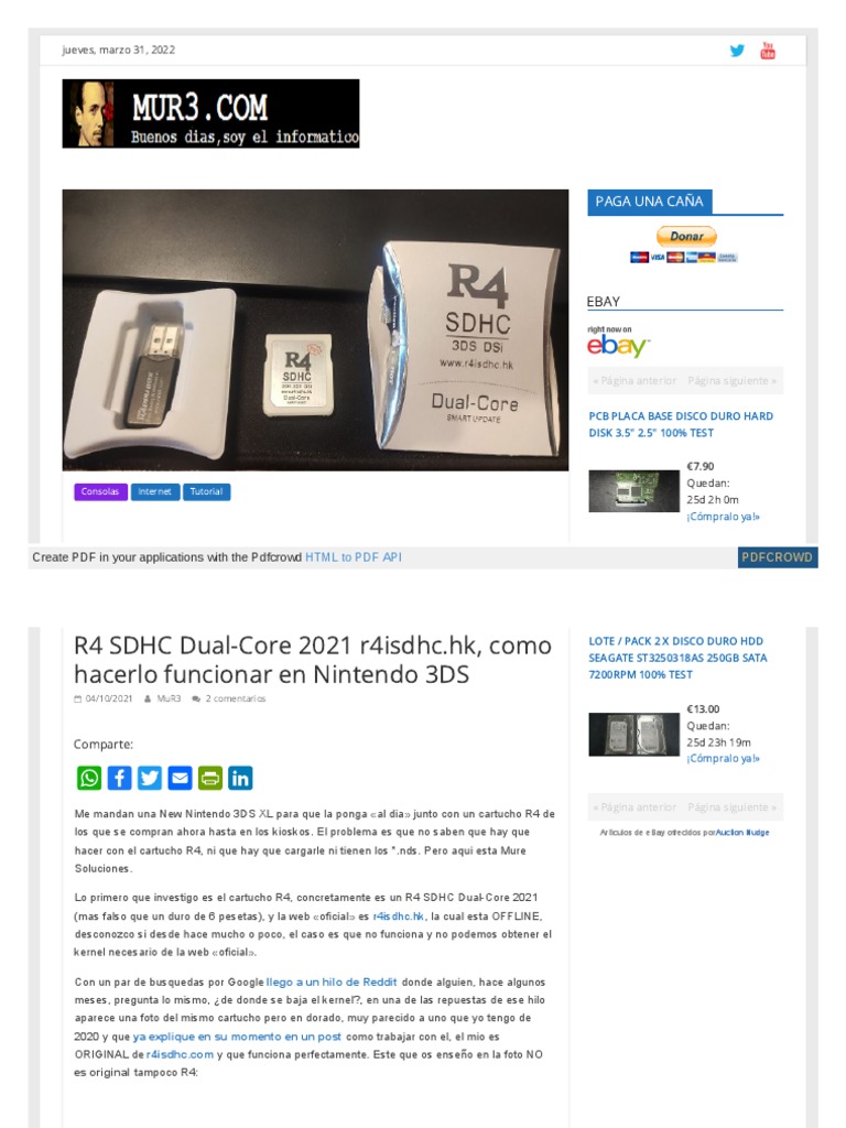 r4 SDHC Dual Core 2021 R4isdhc 3ds | PDF | Microsoft Windows | Informática