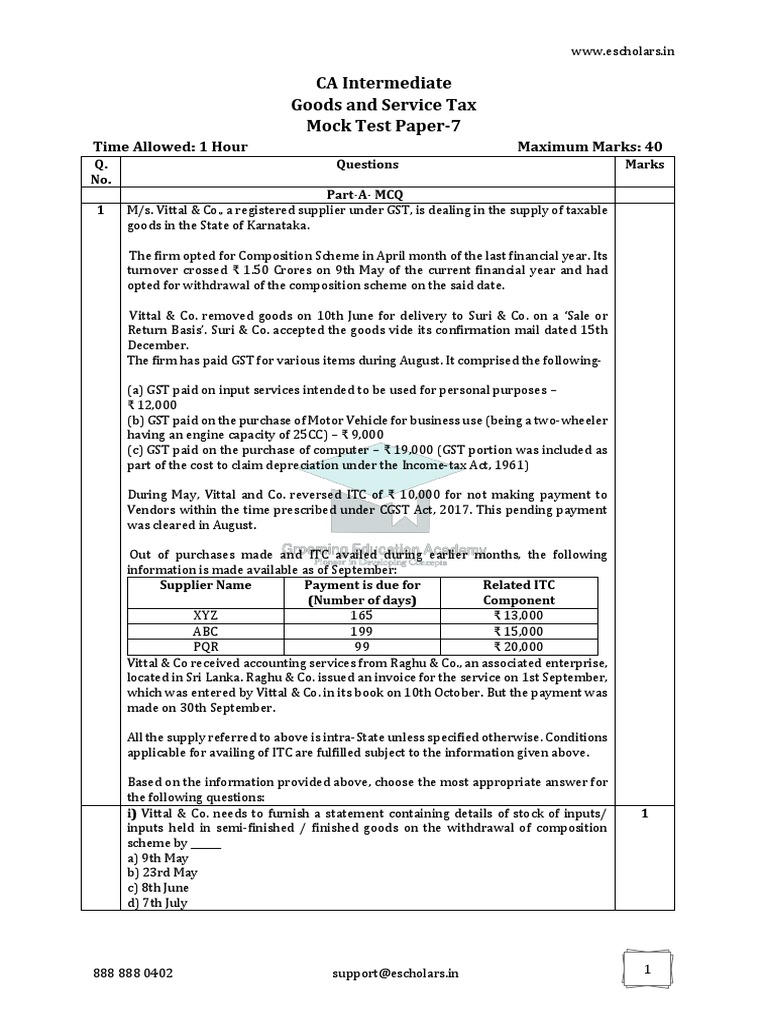 Audit Ca Inter Question | PDF | Taxation | Economies