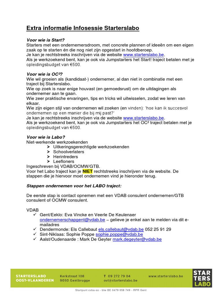 Extra Informatie 2023 | PDF