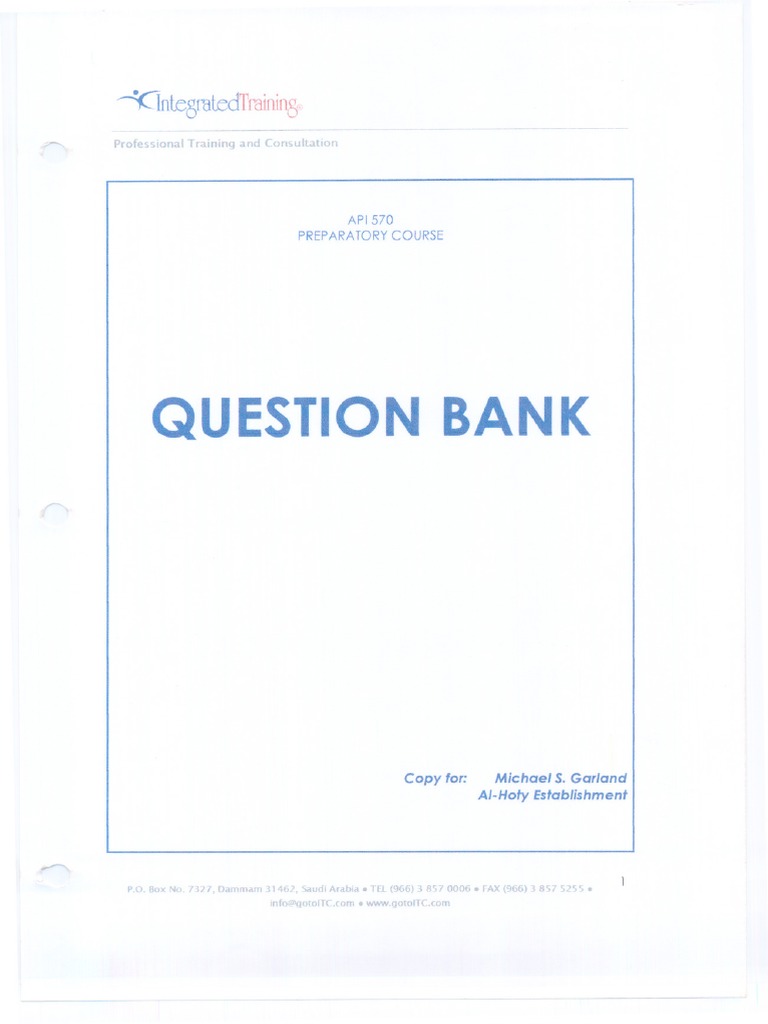 API 570 Practice Questions-2 | PDF